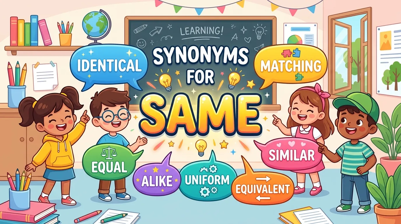 40+ Synonyms for Same: Meaning, Usage, and Real-Life Examples